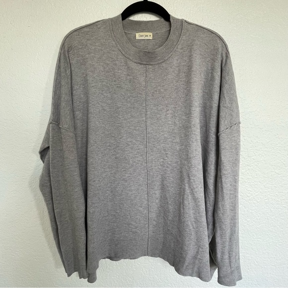 Clover Jane | Sweaters | Clover Jane Grey Oversized Sweater | Poshmark